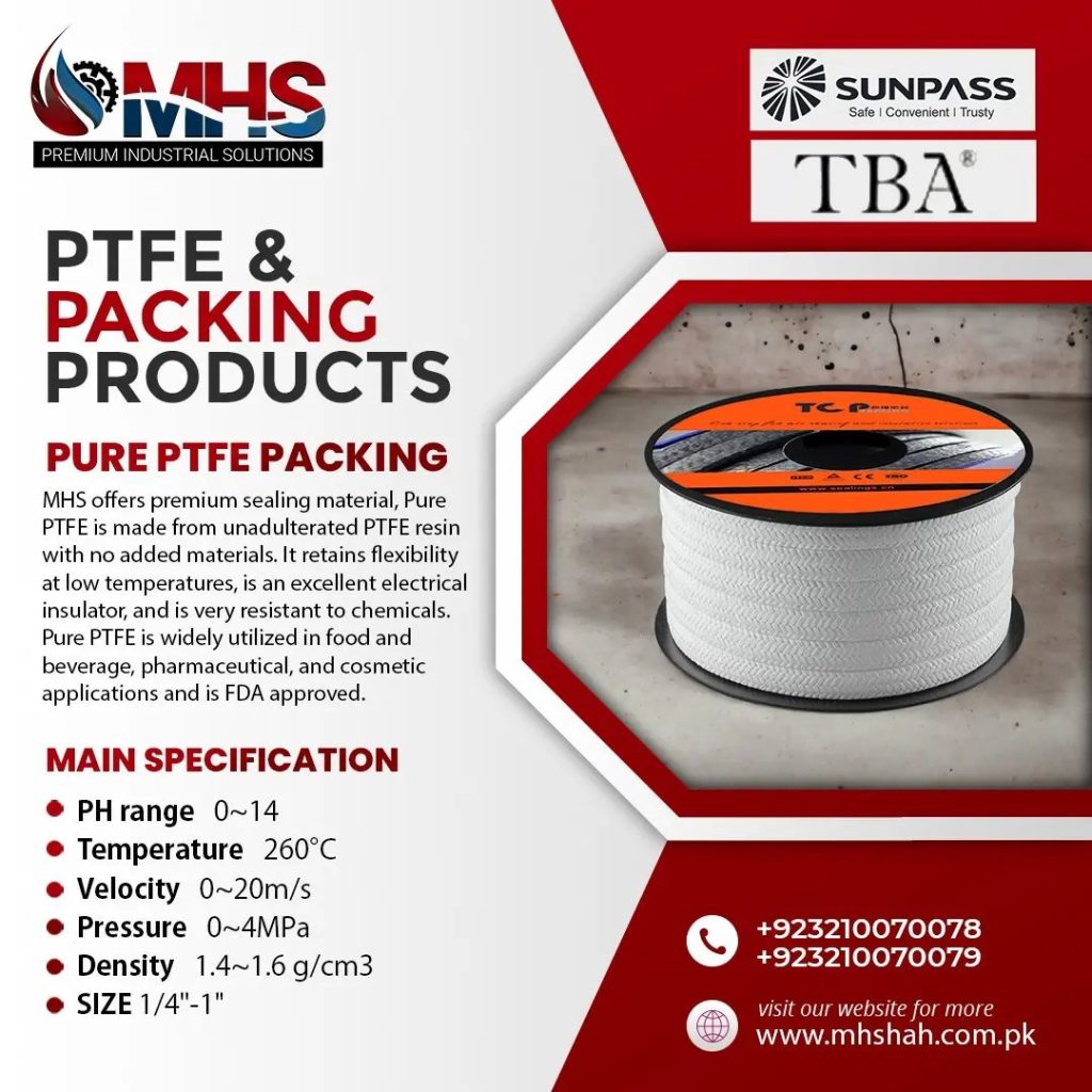 TBA TEFLON PTFE PACKING PAKISTAN - MHS